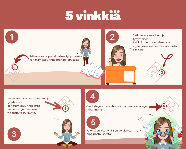 Jatkuva vuoropuhelu ja työyhteisön kehittämissuunnitelma, 5 vinkkiä ...